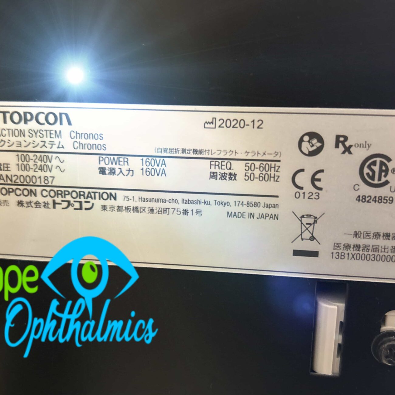 Chronos Automated Binocular Refraction System from Topcon